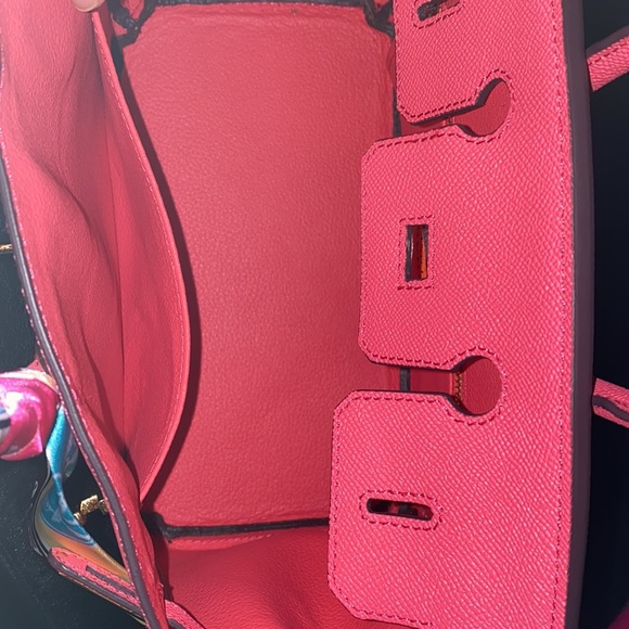 House of Hello | Bags | House Of Hello Birkin 25 Coral Red Leather ...